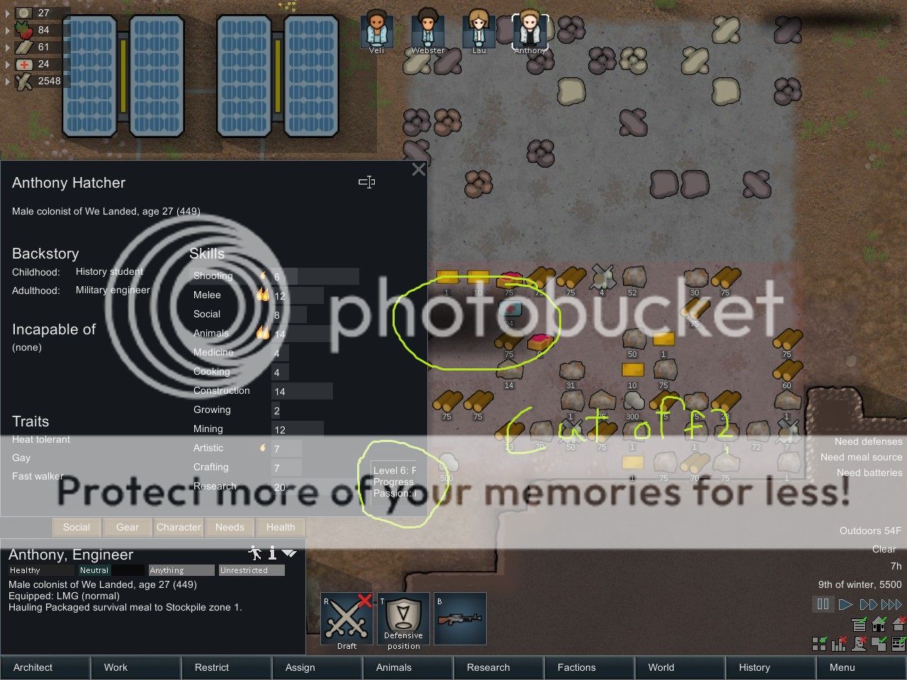 Anyone having trouble with the Character stats menu ingame? :: RimWorld ...